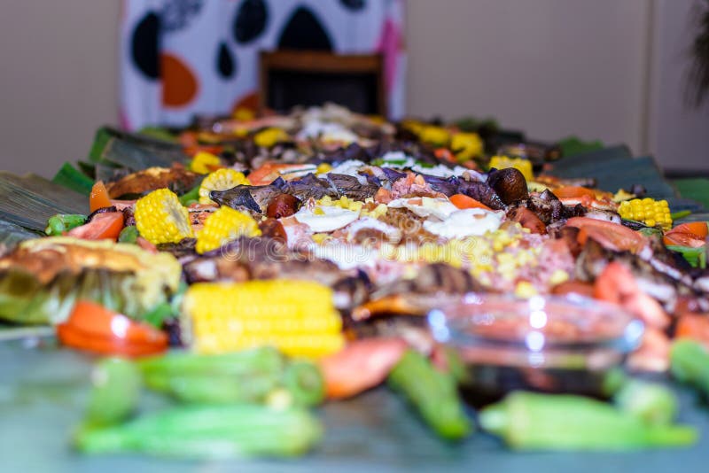 Um Estilo Filipino Tradicional De Comer Imagem de Stock - Imagem de ...
