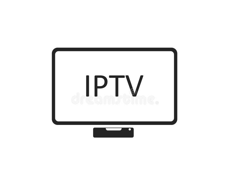 ícone Do Iptv Isolado No Fundo Branco Ilustração do Vetor - Ilustração ...