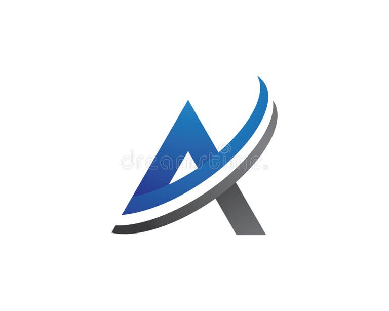 Um logotipo da letra ilustração do vetor. Ilustração de conseguido ...