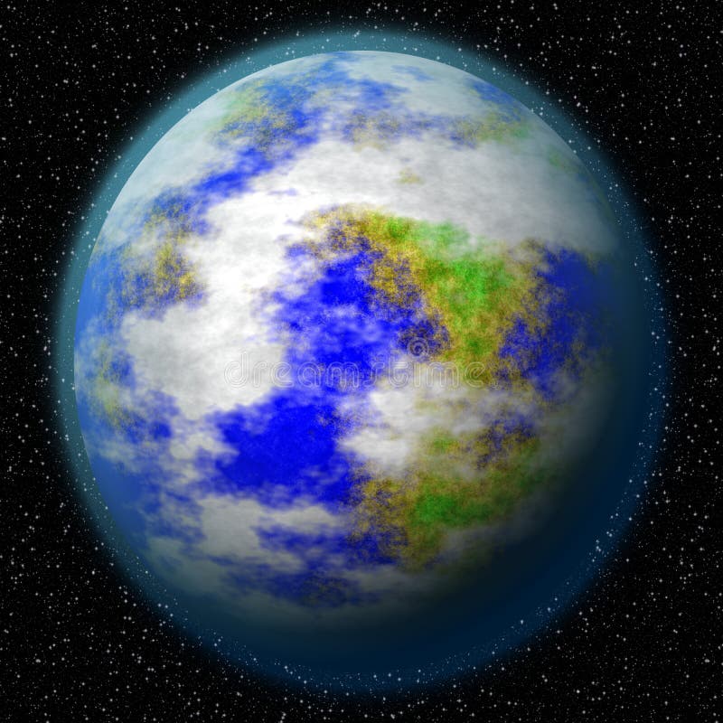 Planeta Desconhecido Abstrato Ilustração do Vetor - Ilustração de ...