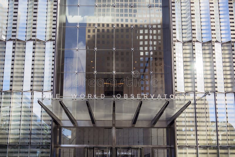 Uma Entrada Do World Trade Center Imagem Editorial - Imagem de moderno ...