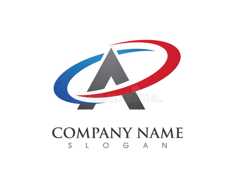 Uma Letra Logo Business Template Ilustração do Vetor - Ilustração de ...