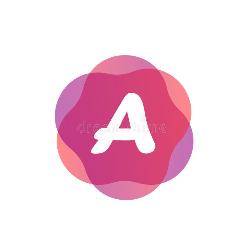 Uma letra Logo Design ilustração do vetor. Ilustração de logotipo ...