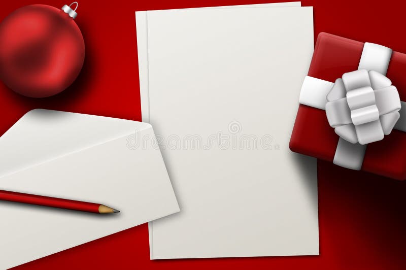 Uma letra a Santa ilustração stock. Ilustração de presente - 27636411