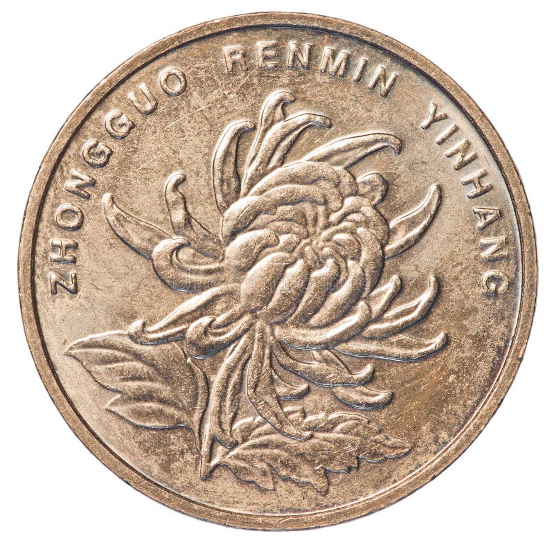 Uma Moeda De Yuan Do Chinês Imagem de Stock - Imagem de objeto ...