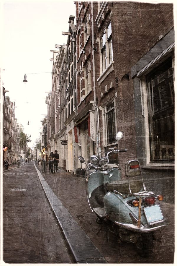 Uma rua de Paris foto de stock. Imagem de turismo, paisagem - 49054604