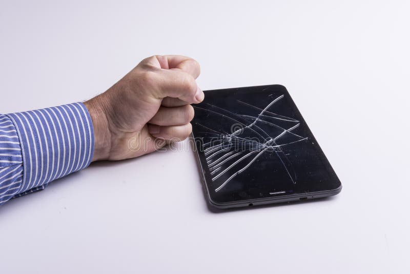 Uma tela quebrada foto de stock. Imagem de preto, global - 79905192