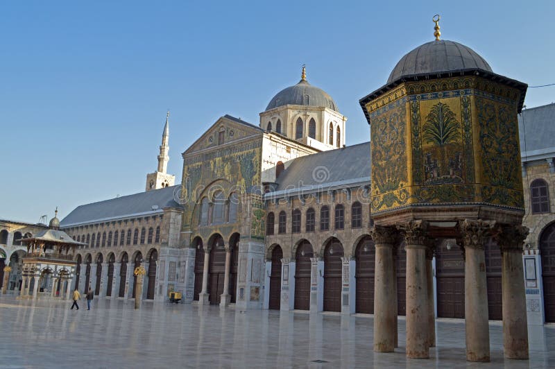 Umayyad Mosque stock image. Image of syria, architecture - 94288333