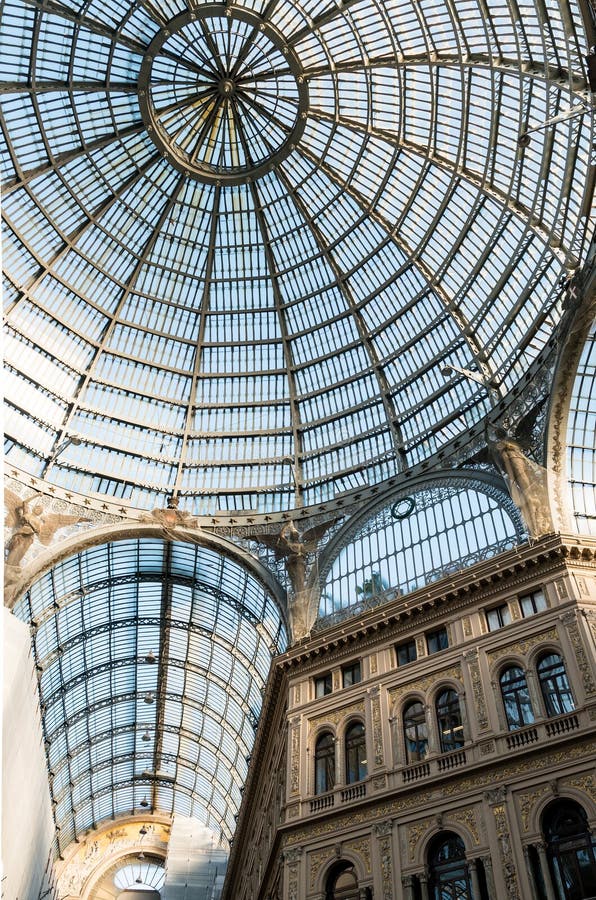 Umberto gallery in Naples, editorial photo. Image of ceiling - 65829846