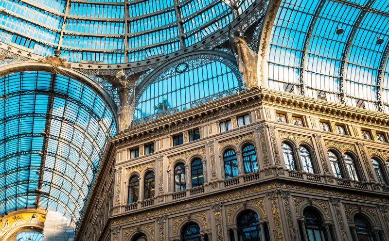 Umberto gallery in Naples stock image. Image of napoli - 66719979