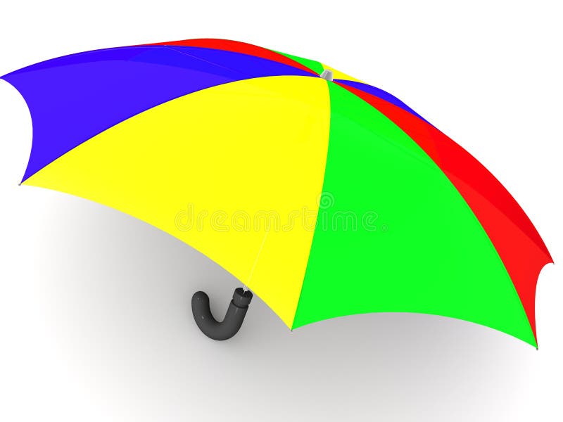 Umbrella. 3d stock illustration. Illustration of umbrella - 3535789