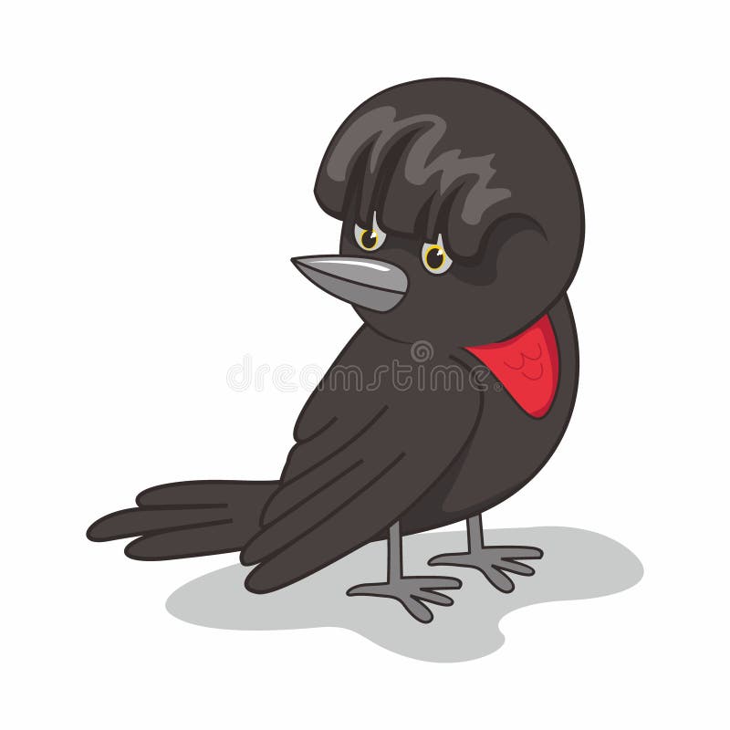 Umbrella Bird Cartoon Umbrellabird Illustration Stock Vector ...