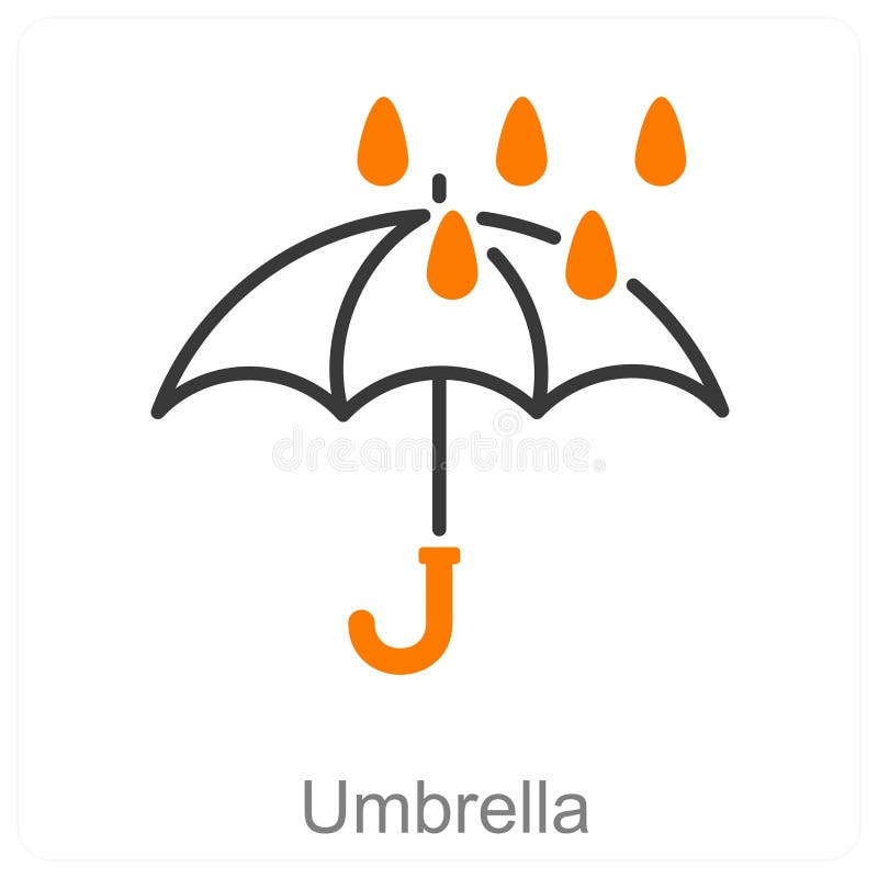 Umbrella stock vector. Illustration of portable, rain - 339919936