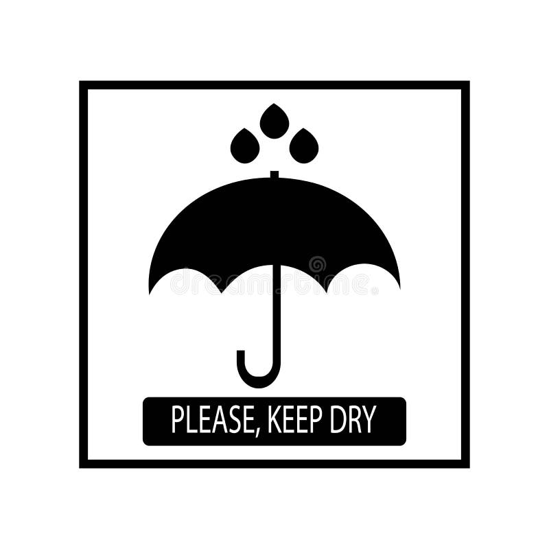 Umbrella, Fragile Illustration Logo Design Stock Vector - Illustration ...