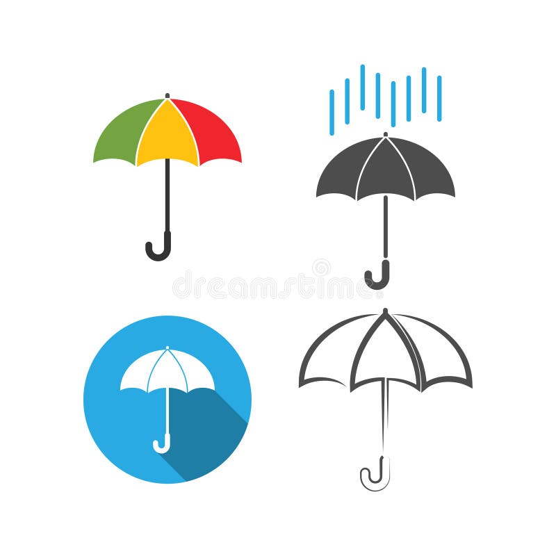 Umbrella Icon Graphic Design Template Vector Stock Vector ...