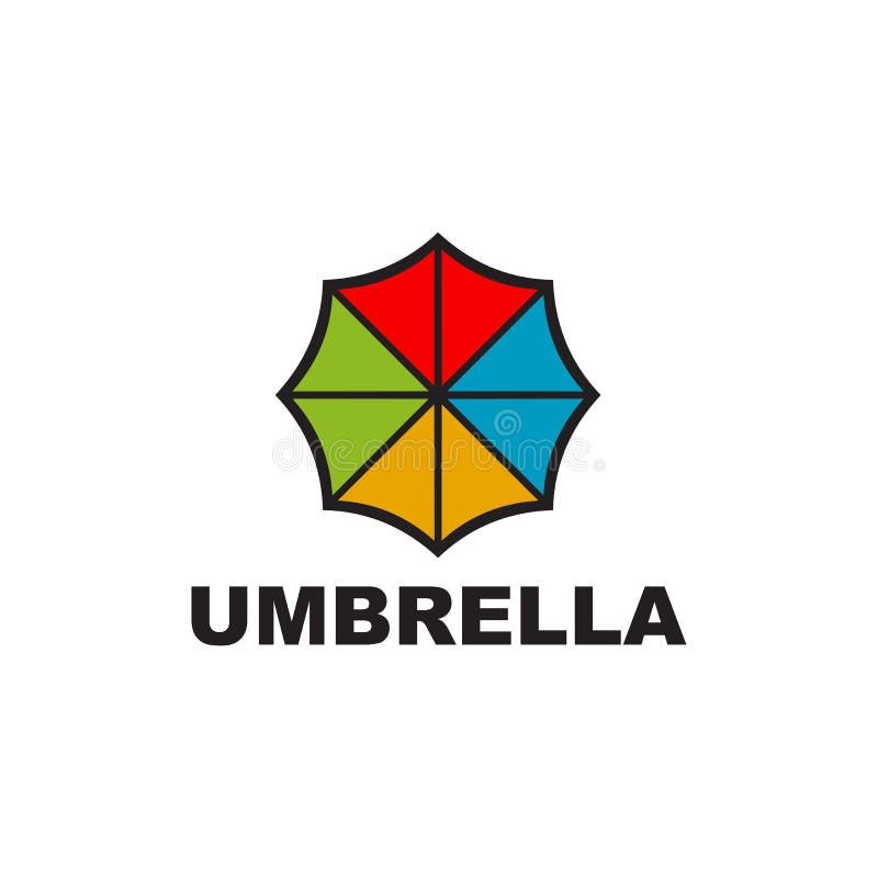 Umbrella Logo Design Vector Template Stock Vector - Illustration of ...