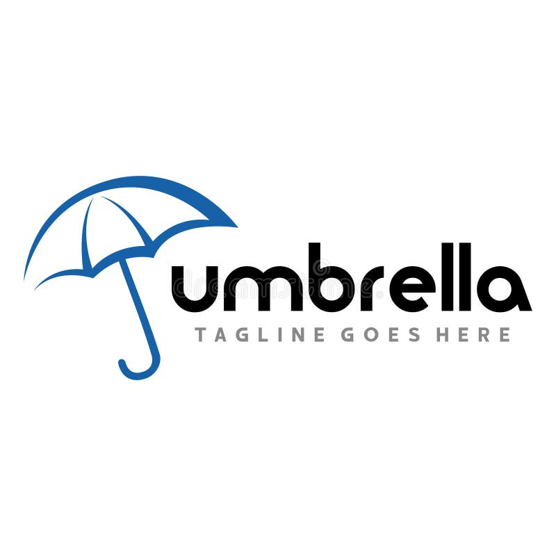 Umbrella Logo. Insurance Logo Design Vector Stock Vector - Illustration ...