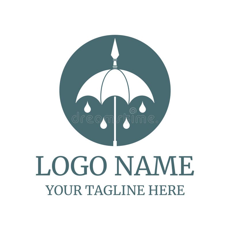 Umbrella Logo Vector Illustration Design Icon Logo Stock Vector ...