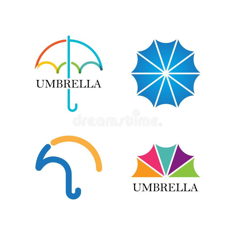Umbrella logo vector stock illustration. Illustration of handle - 259024022