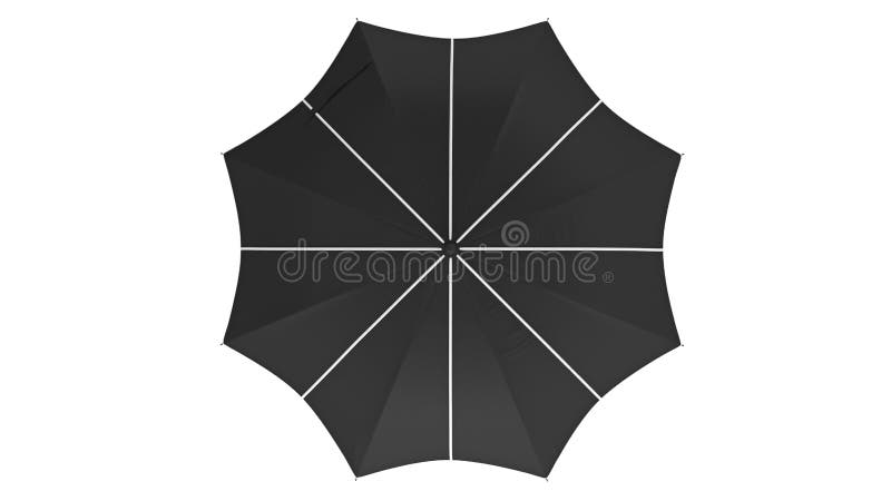 Umbrella Parasol Classic, Top View Stock Illustration - Illustration of ...