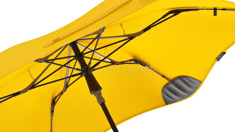 Umbrella Parasol Open Yellow, Close View Stock Illustration ...