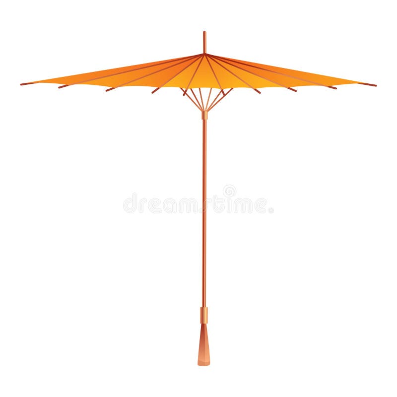 Umbrella. Parasol Side View. Hand-held Rain, Sun or Windbreak ...