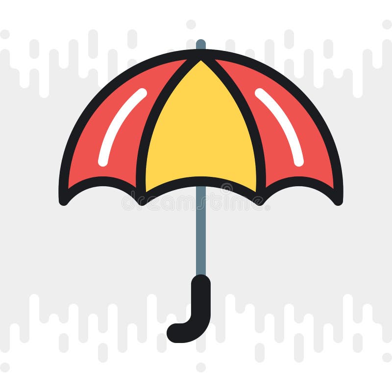 Umbrella, Parasol or Umbel Icon for Weather Forecast Application or ...