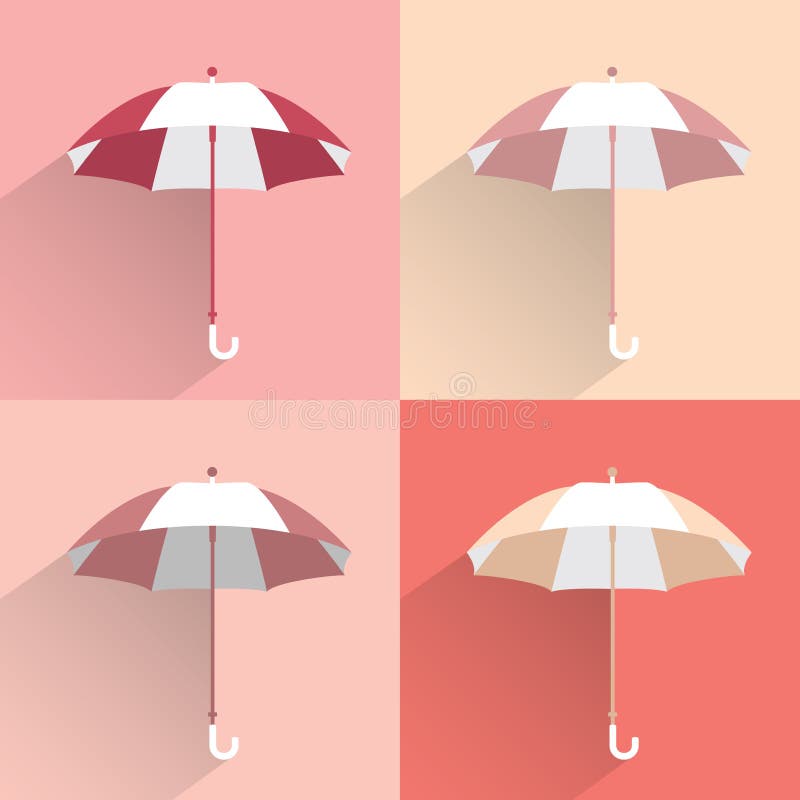 Umbrella Pattern. Simply Flat Decorative Style Stock Vector ...