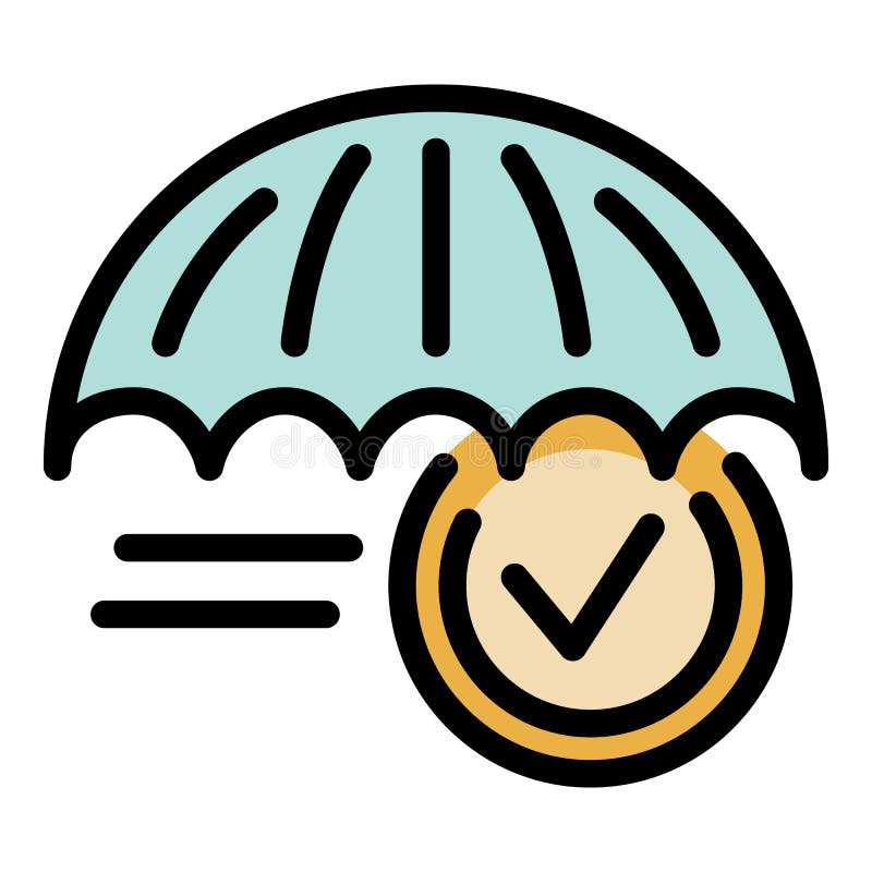 Umbrella Reliability Icon Color Outline Vector Stock Vector ... Umbrella Reliability Icon Color Outline Vector Stock Vector ...