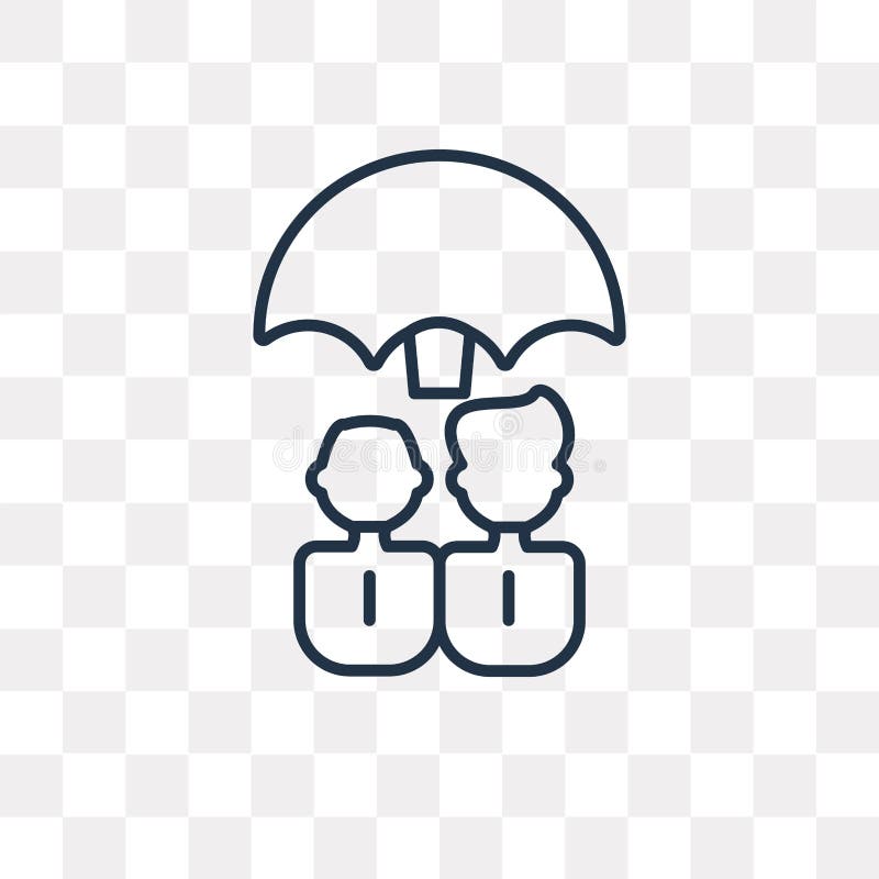 Umbrella Vector Icon Isolated On Transparent Background, Umbrella ...