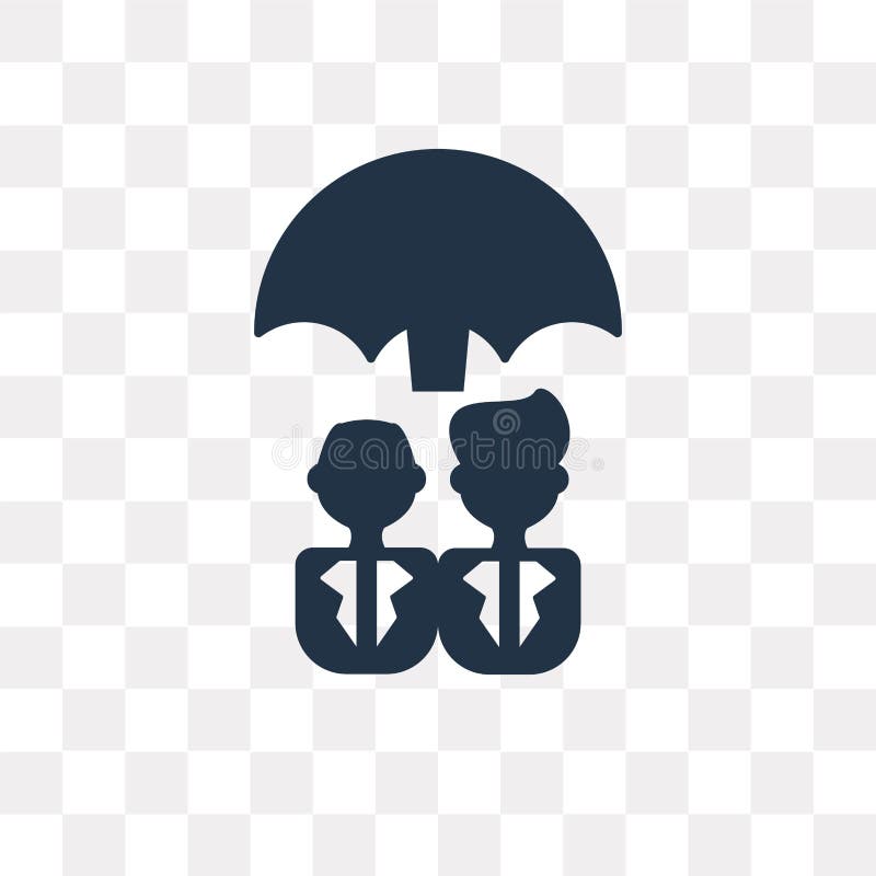 Umbrella Vector Icon Isolated on Transparent Background, Umbrella ...
