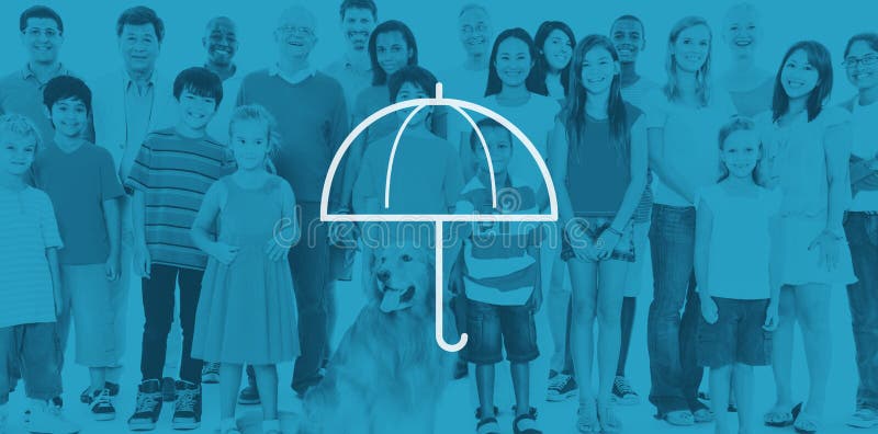 Umbrella Weather Protection Environment Shielding Concept Stock ...
