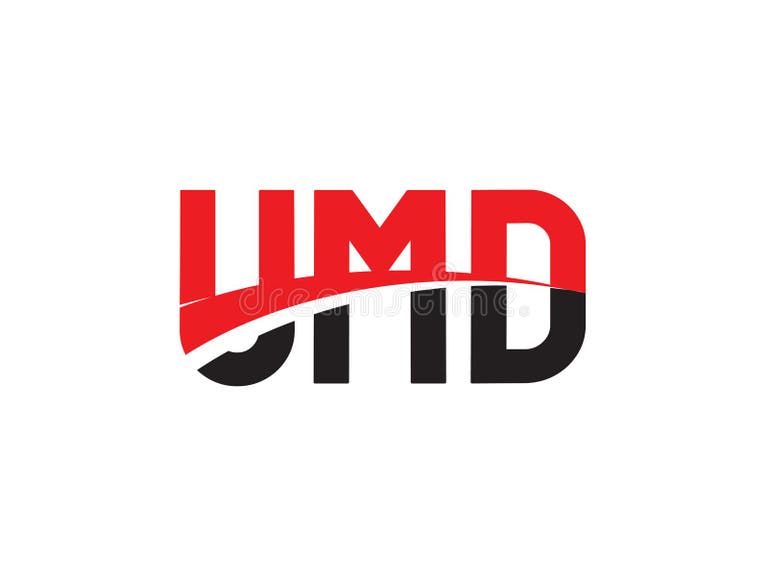 UMD Letter Initial Logo Design Vector Illustration Stock Vector ...