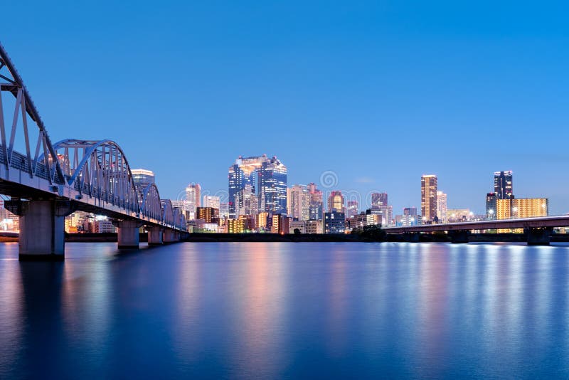 Umeda District in Osaka, Japan Stock Photo - Image of architecture ...