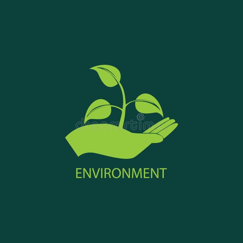 Umwelt-Logo vektor abbildung. Illustration von tropfen - 97578502