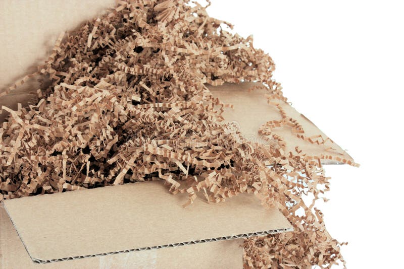 Umweltfreundliches Verpackungsmaterial Stockbild - Bild von getrennt ...