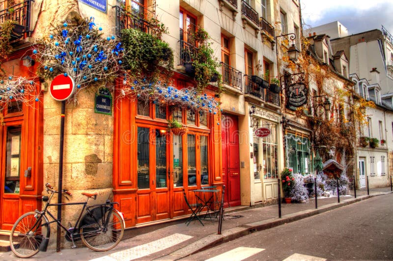 Un Angolo Di Strada a Parigi Fotografia Stock - Immagine di paesaggio ...