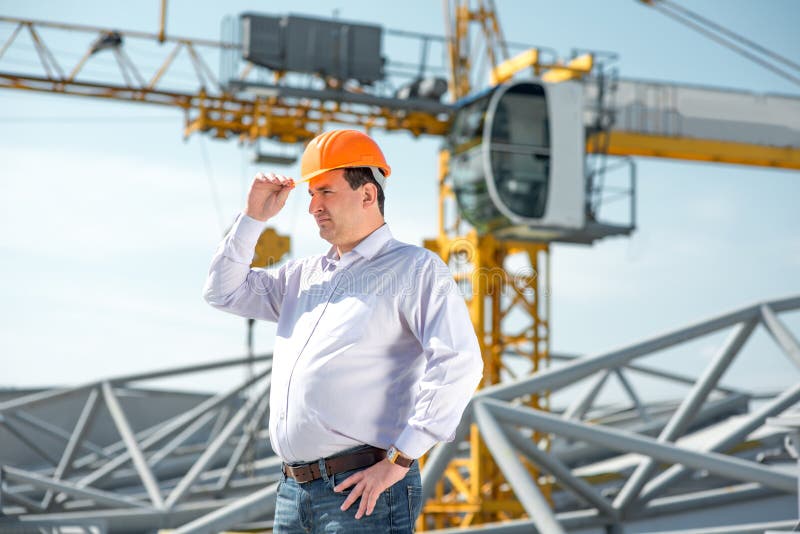 Un Capataz En La Construcción Foto de archivo - Imagen de arquitecto ...