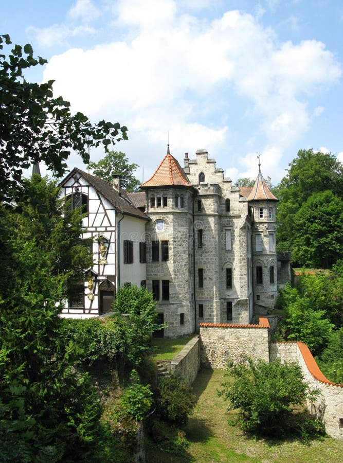 Un Castello Di Fiaba Nel Lichtenstein Immagine Stock - Immagine di ...