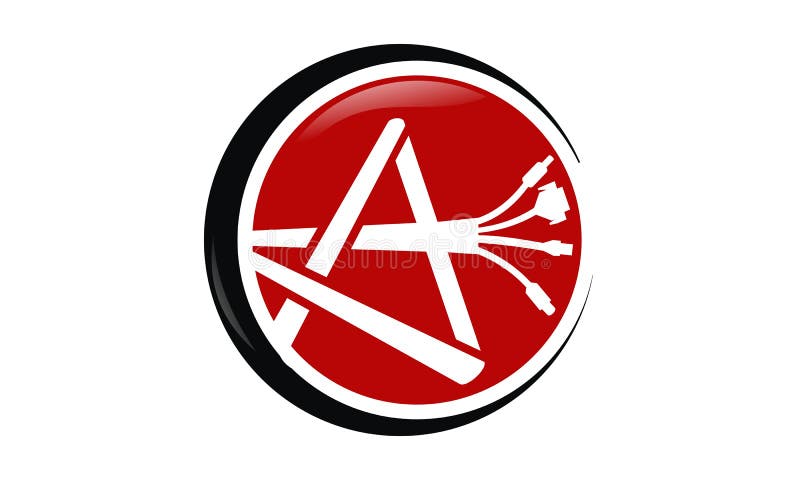 Un Cavo Logo Design Template Della Peluche Illustrazione Vettoriale ...