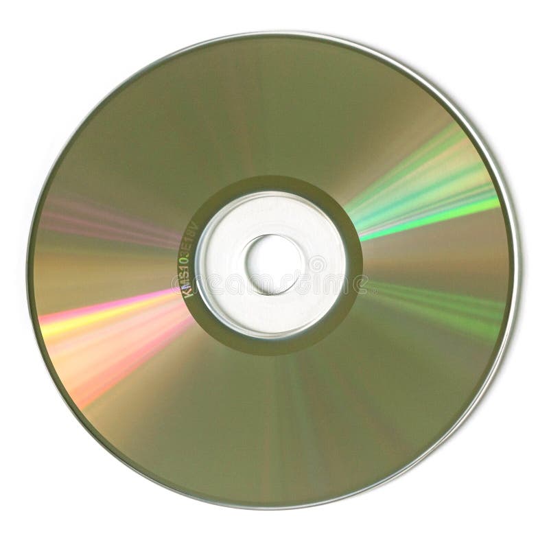 Un CD-ROM En El Fondo Blanco Foto de archivo - Imagen de quema, copiado ...