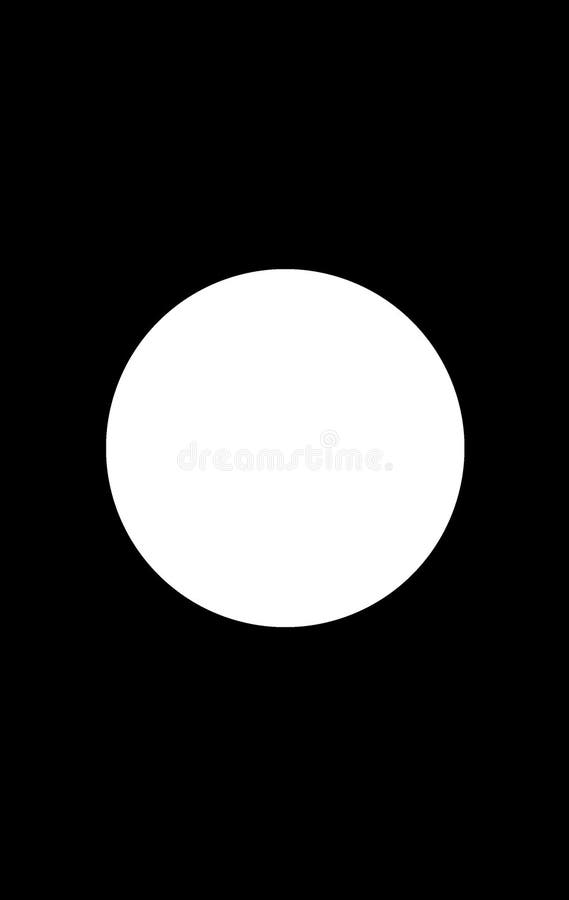 Un Cercle Est Blanc Sur Un Fond Noir Centré Sur Un Rectangle ...