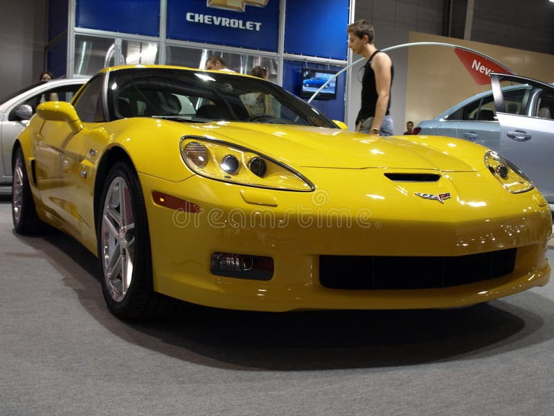 Un Chevrolet Corvette Amarillo Z06 Fotografía editorial - Imagen de ...