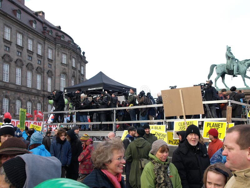 UN Climate Change Demonstration Editorial Stock Image - Image of ...