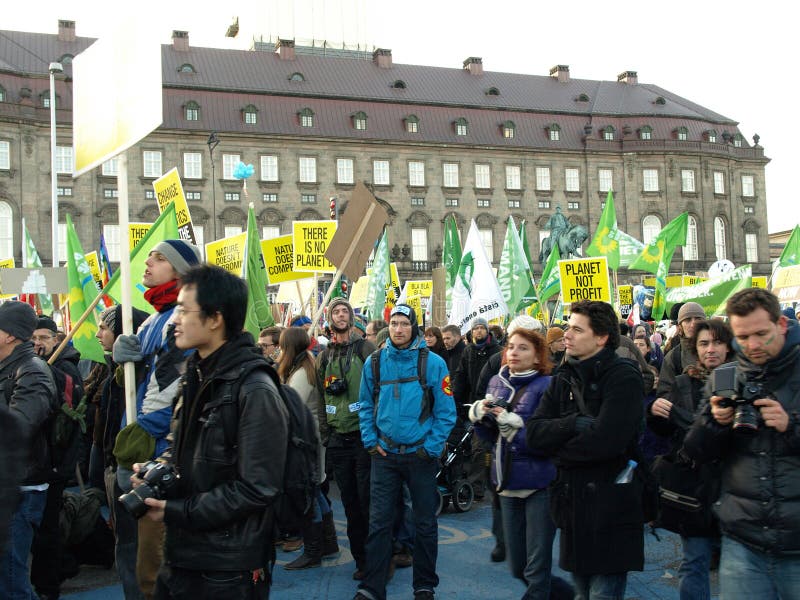 UN Climate Change Demonstration Editorial Stock Photo - Image of ...
