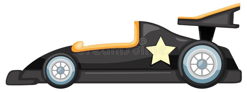 Un coche negro ilustración del vector. Ilustración de recorrido - 32709241