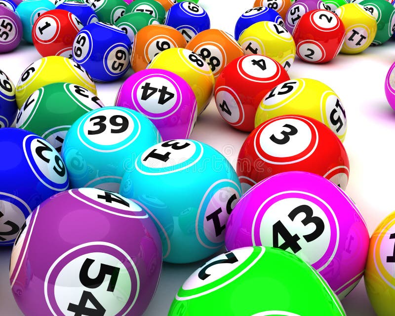 Bolas Y Tarjeta Del Bingo Con La Pluma Del Dabber Stock de ilustración ...