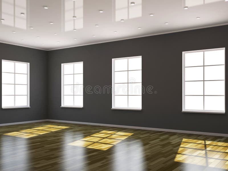 Un cuarto grande stock de ilustración. Ilustración de entarimado - 26212889