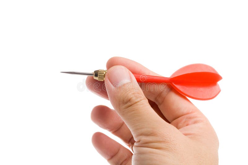 Un dard rouge photo stock. Image du cible, archery, dards - 2682556