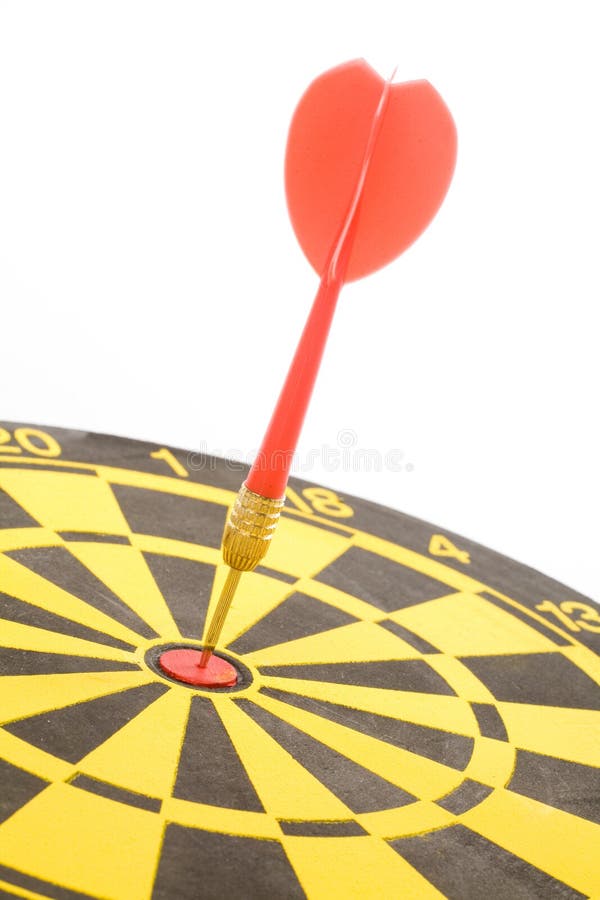 Un dard rouge photo stock. Image du cible, archery, dards - 2682556